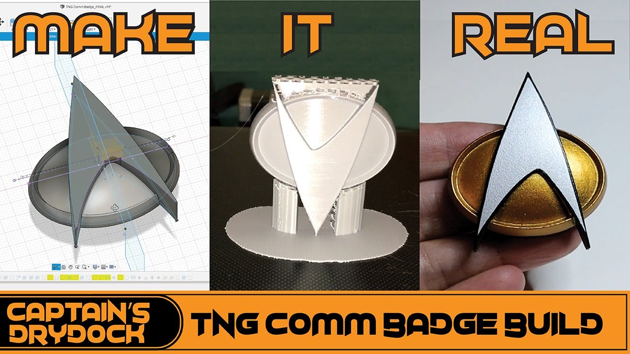Star Trek TNG Comm Badge Build - YouTube