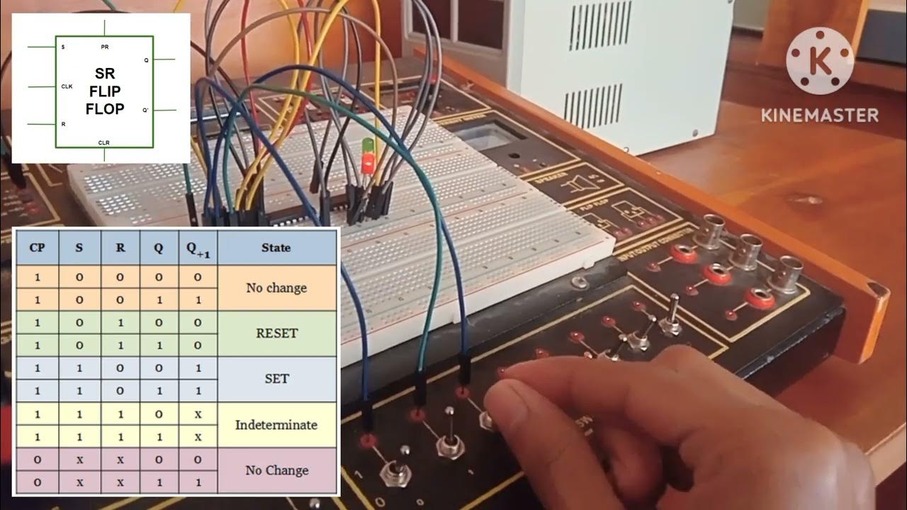 SR FLIP-FLOP Lab experiment. - YouTube