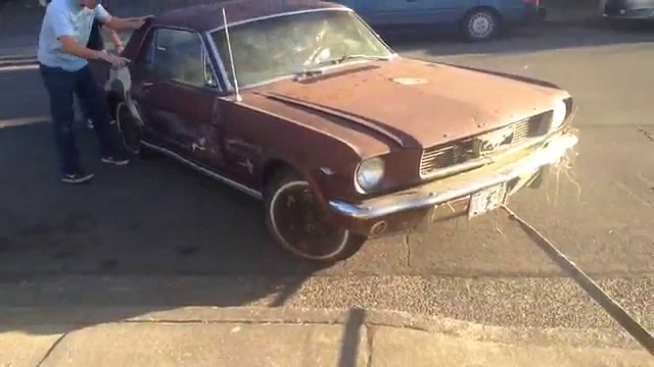 1966 Mustang barn find pt.3 - YouTube