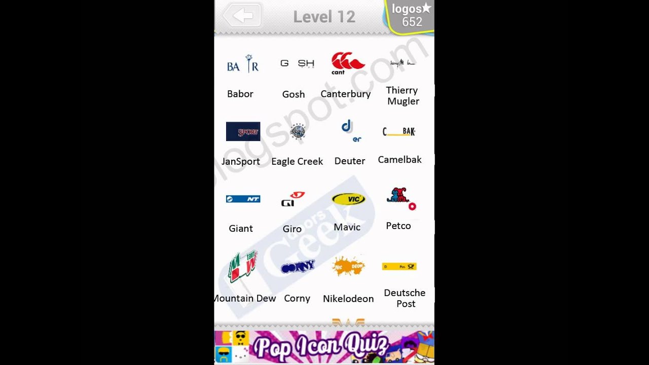 Logo Quiz - Level 12 - YouTube
