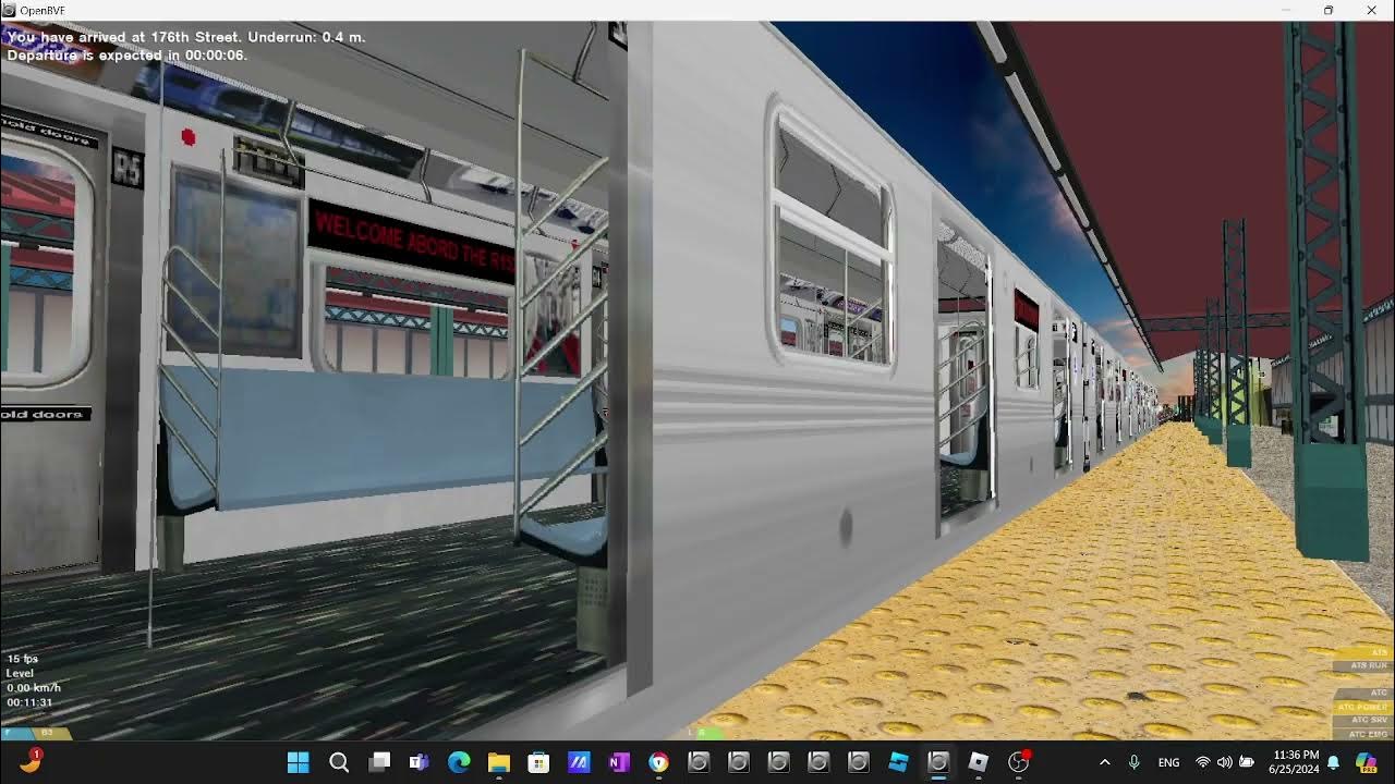Openbve Old 2011 R142A 4 Train Arriving & Departing at Mt, Eden Avenue - YouTube