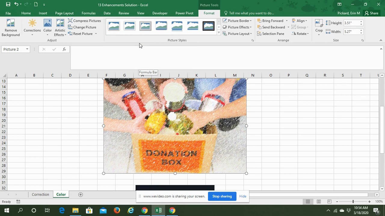 MOAC Excel 2016 L13 Step by Step - Apply Artistic Effects - YouTube
