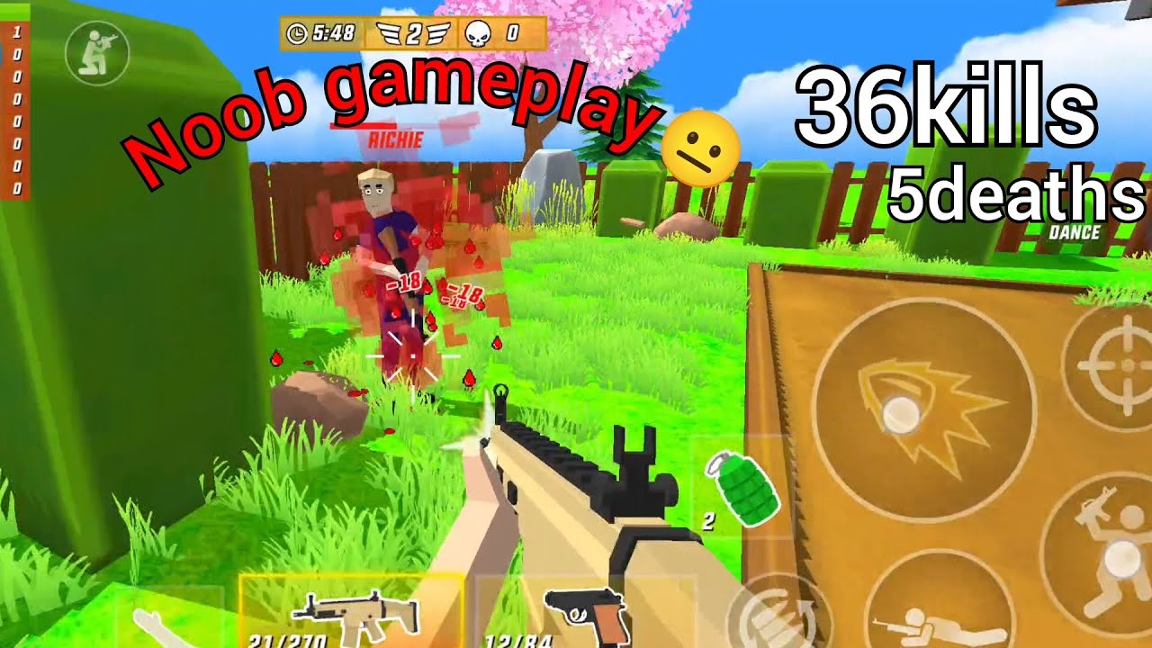 My first jumpshoot gameplay | noobtown free for all - YouTube