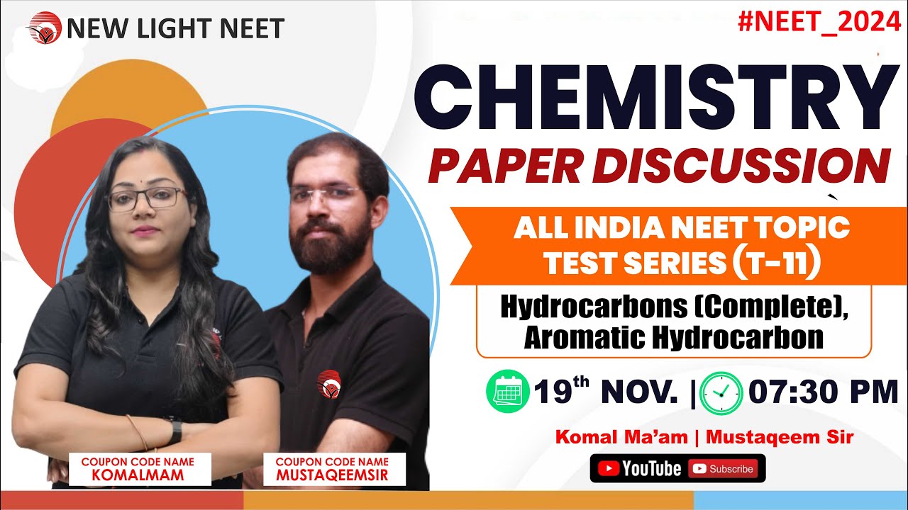 LIVE NEET 2024 | CHEMISTRY PAPER DISCUSSION | ALL INDIA NEET TOPIC TEST ...