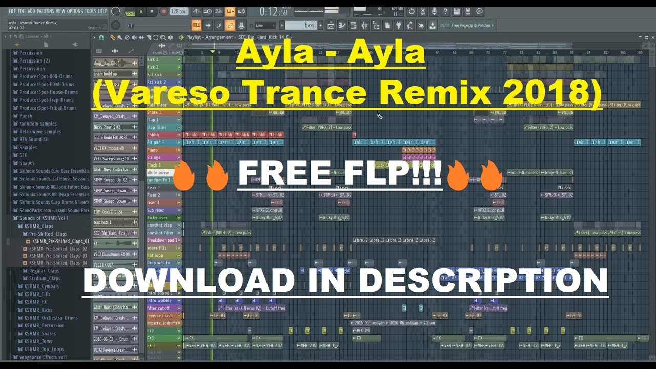 Ayla - Ayla (Vareso Trance Remix 2018) {FREE FLP} [Bigroom Style] - YouTube