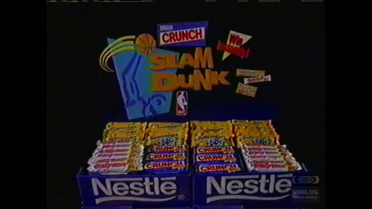 Nestle Crunch | Television Commercial | 1996 | Slam Dunk - YouTube