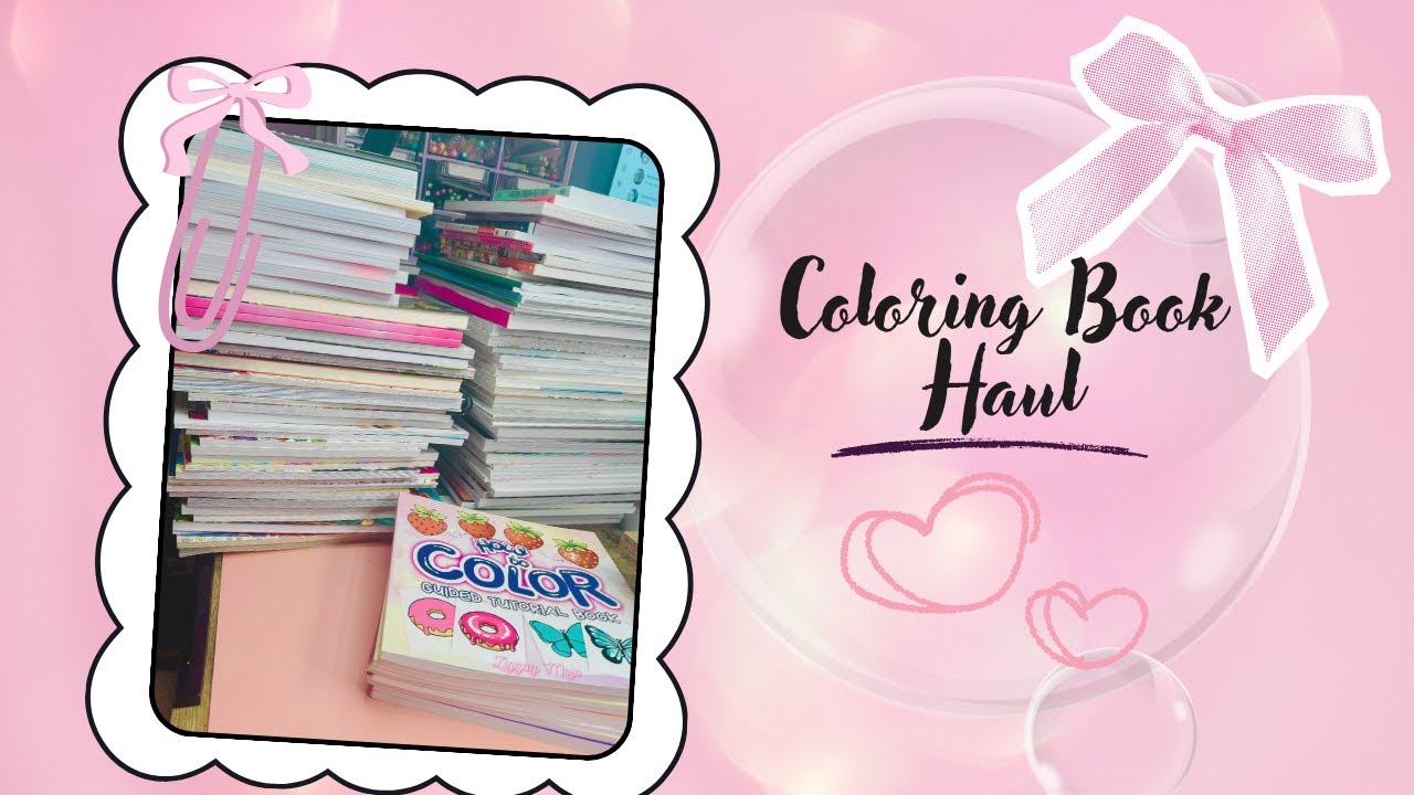 A VERY Overdue Adult Coloring Book HAUL - YouTube