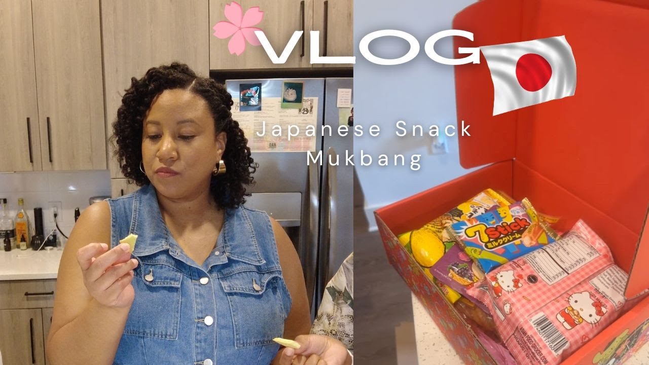 Vlog:Japanese Snack Mukbang + Get to know us - YouTube