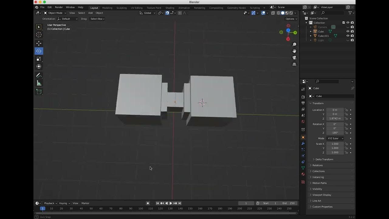Changing the Pivot Point & Aligning Vertices in Blender - YouTube