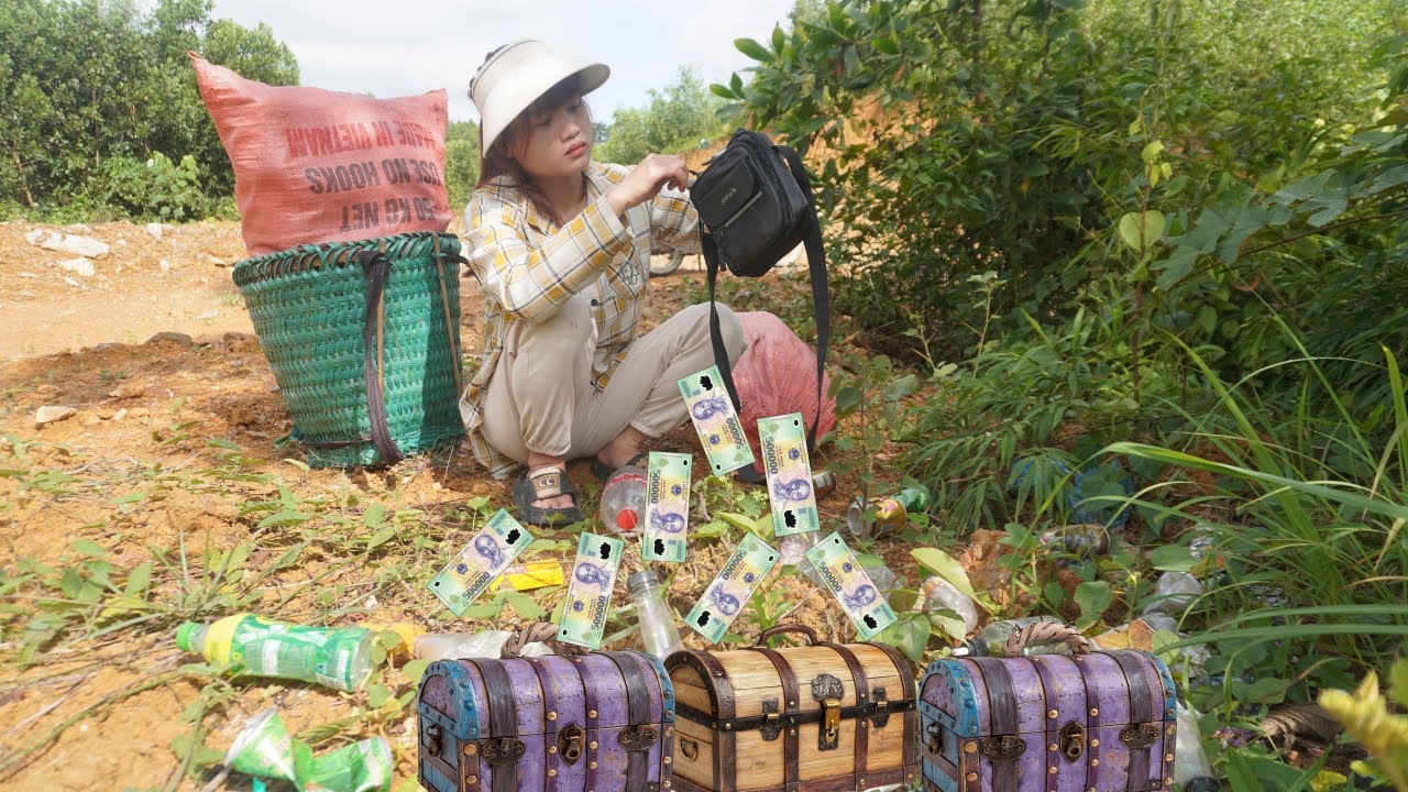 7 days of collecting scrap | Poor girl earns 100,000 USD by picking up ...