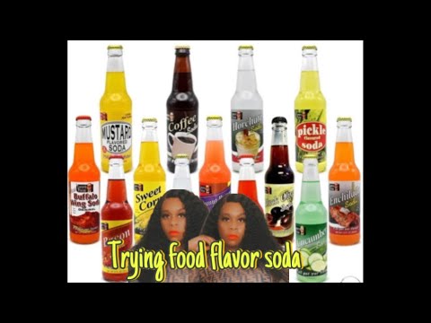 Trying food flavored sodas - YouTube