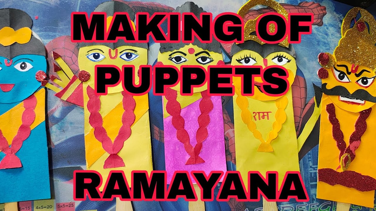RAMAYAN CHARACTERS MAKING (PUPPET MAKING) - YouTube