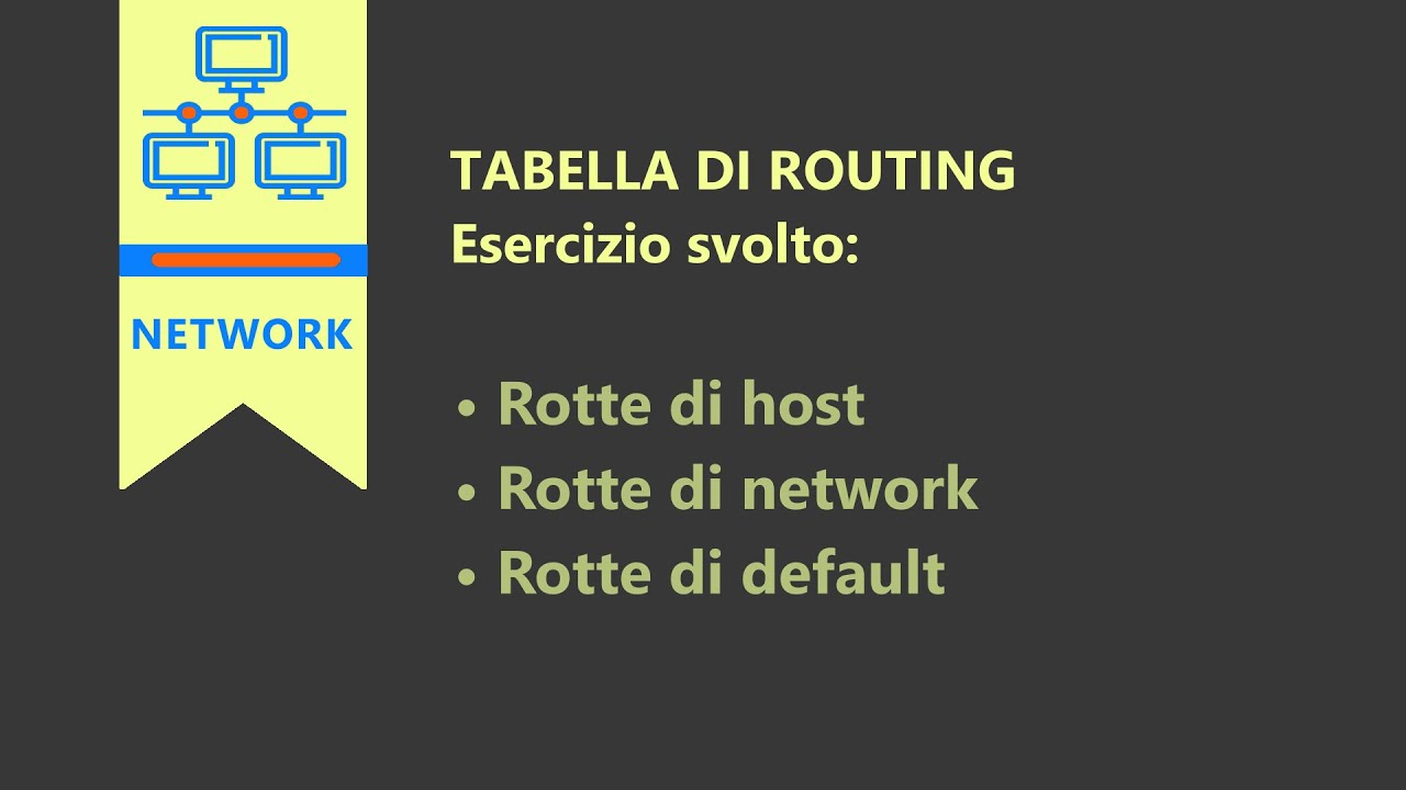 Reti - Tabella di routing - YouTube