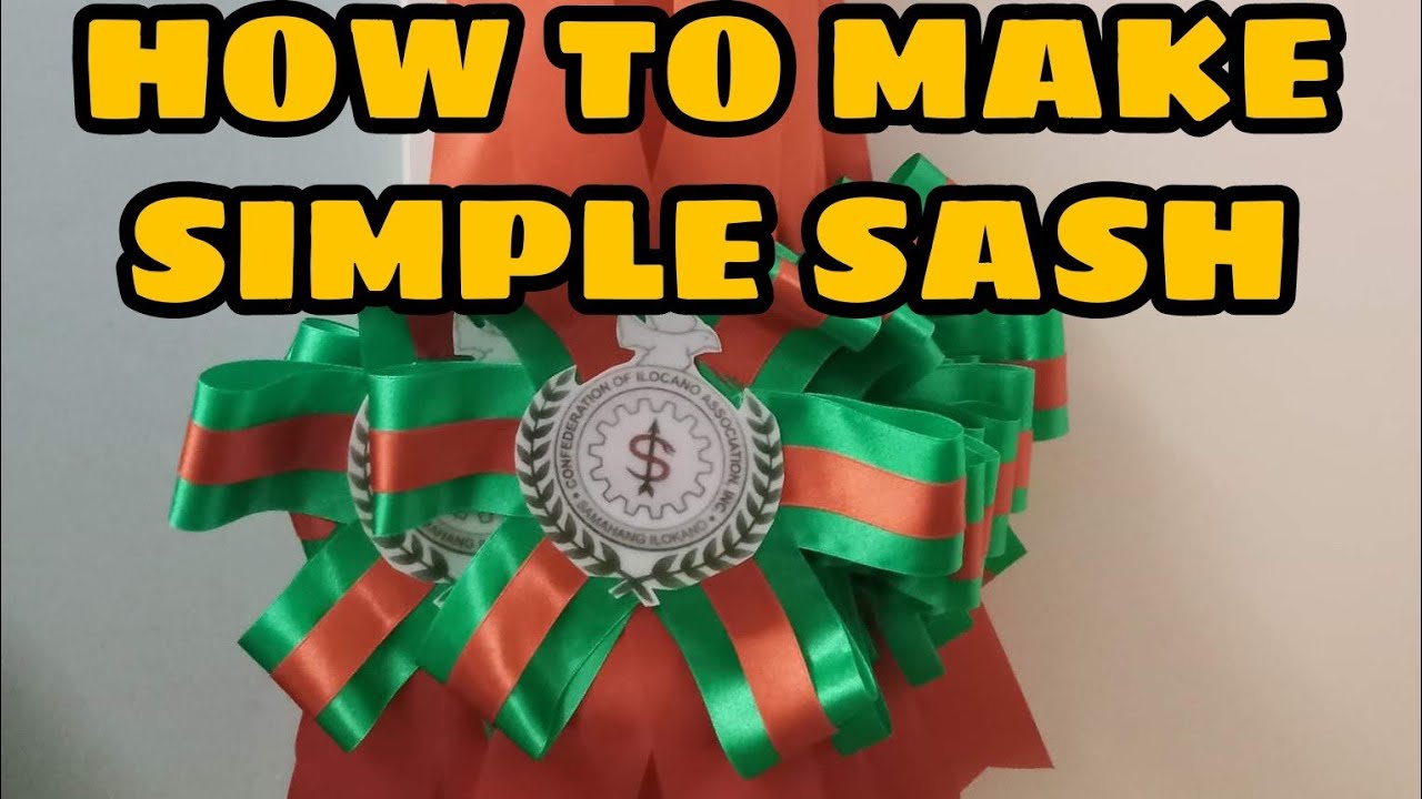 Part 1 How to make simple sash / DaBarkads Channel - YouTube