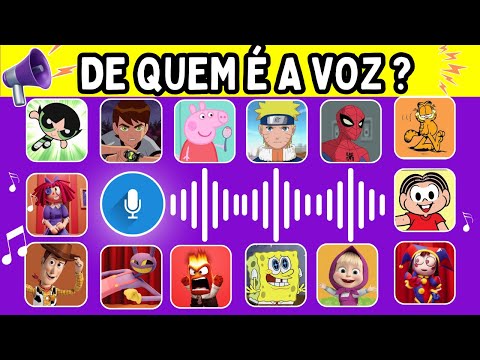 🔊 ADIVINHE O PERSONAGEM PELA VOZ | Desafio das Vozes l De quem é a voz? QUIZ