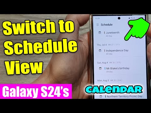 📅 Samsung Calendar Tips: Switch to Schedule View on Your Galaxy S24/S24 ...