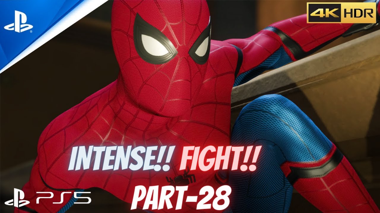 [PS5] SPIDER-MAN PS4 One of the MOST INTENSE FIGHT 4K Graphics ...