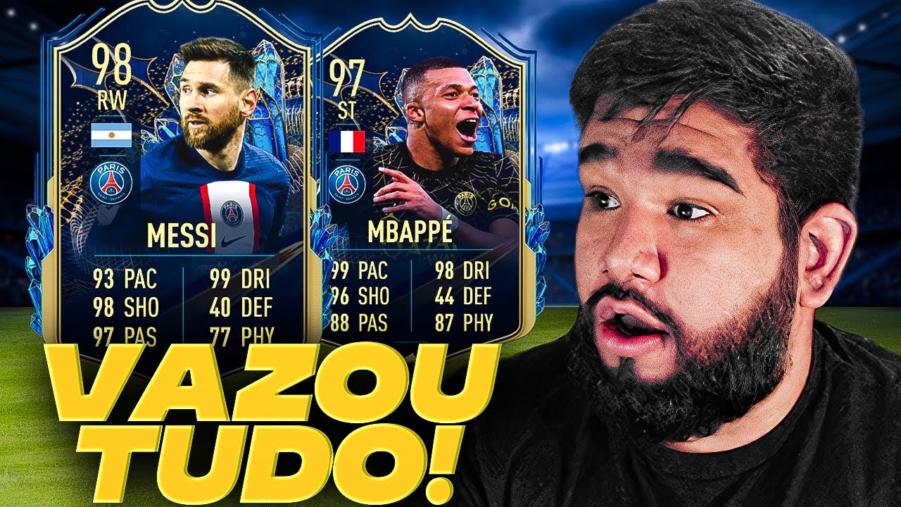 🚨 EXCLUSIVO: TOTS LIGUE 1 VAZOU COMPLETO! - MESSI, NEYMAR & MBAPPE ...