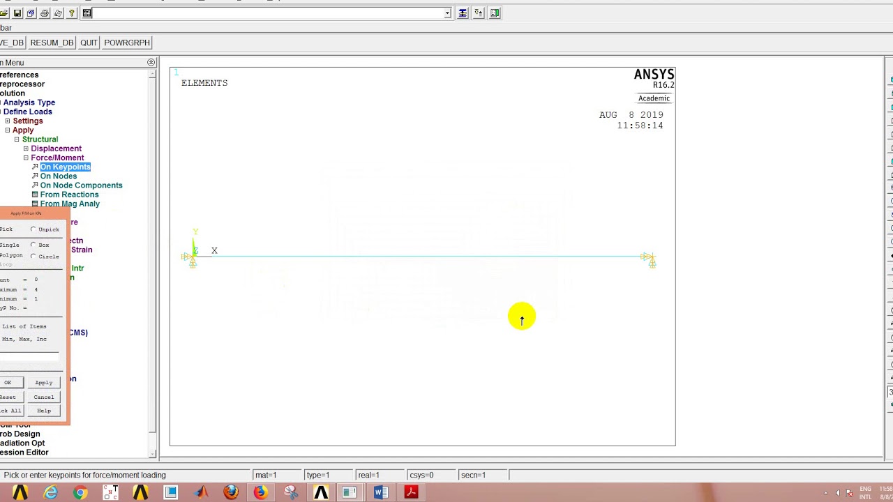 STRESS ANALYSIS OF FIXED BEAM WITH UDL - YouTube