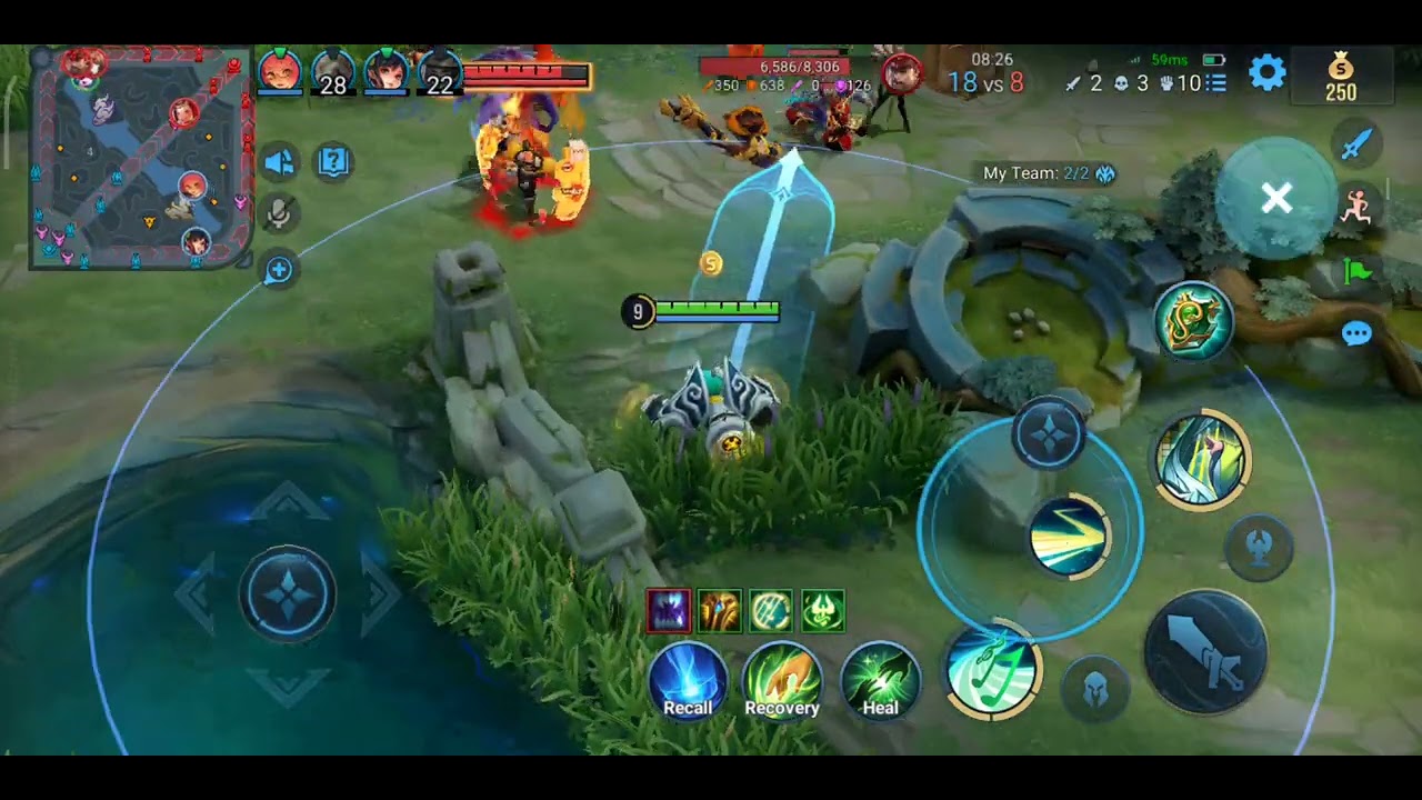 Honor of Kings Cai Yan Support Gameplay - YouTube