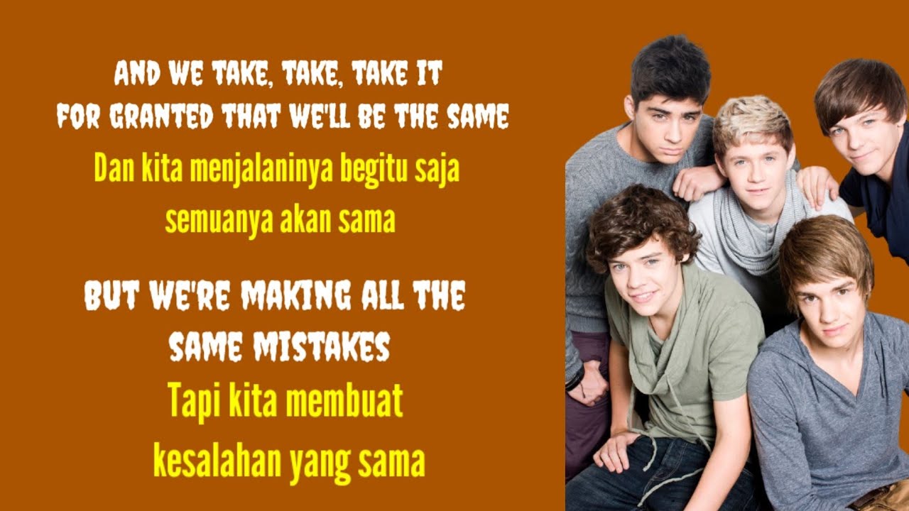 Same Mistakes - One Direction ( Lirik dan Terjemahan ) - YouTube