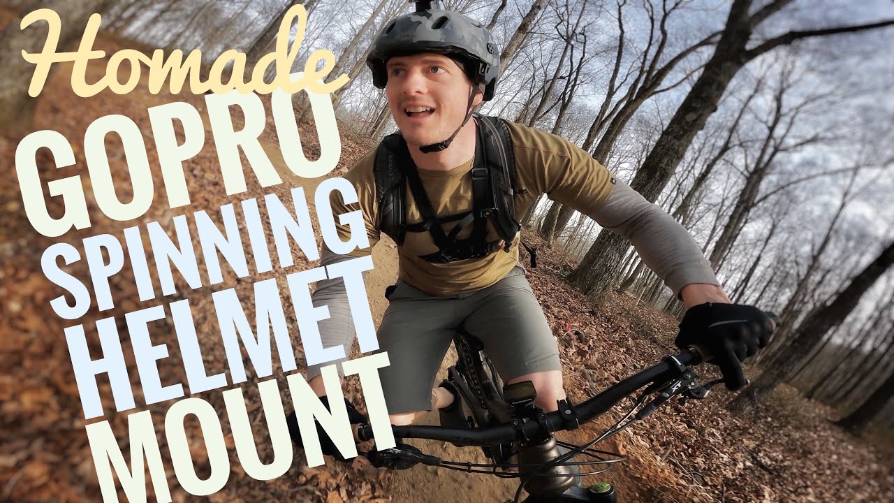 Homemade GoPro Spinning Helmet Mount - YouTube