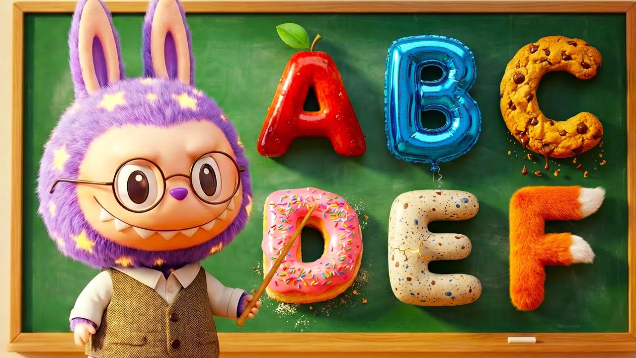 Learn Alphabet A to F with Labubu: Fun & Educational (Preschool ...