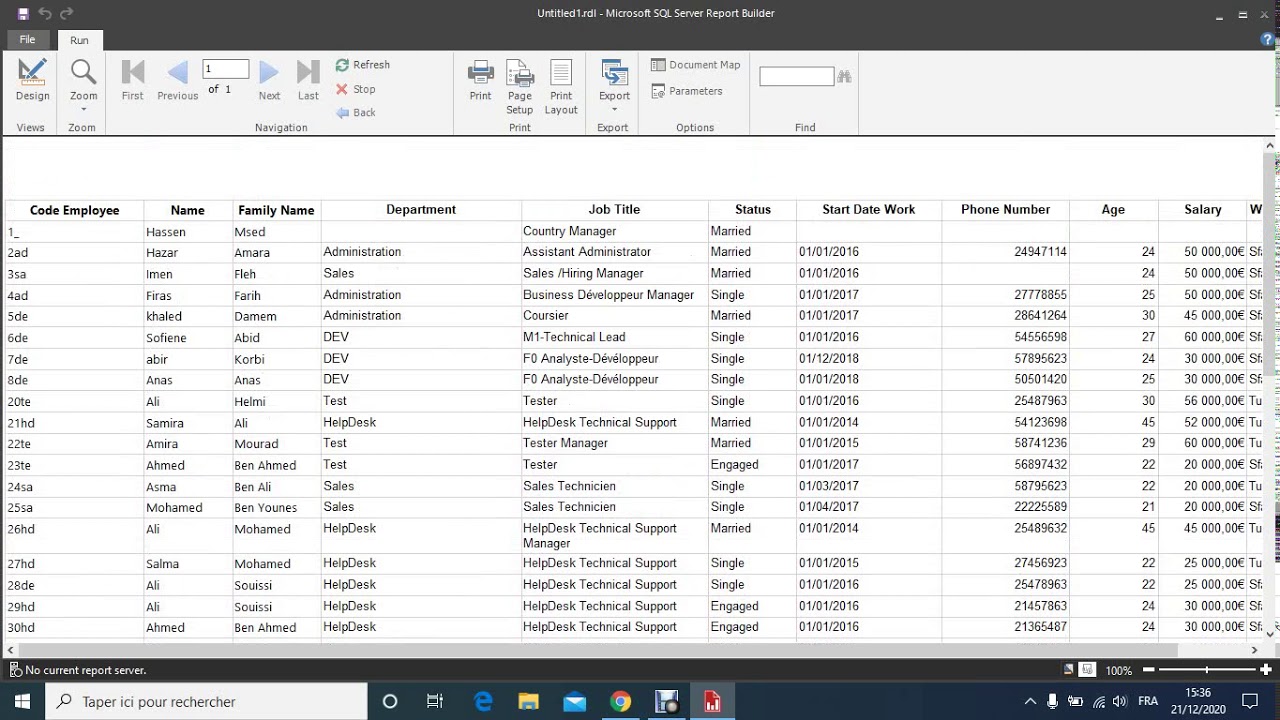 How to create tables with parameters and filters using SSRS #01 - YouTube