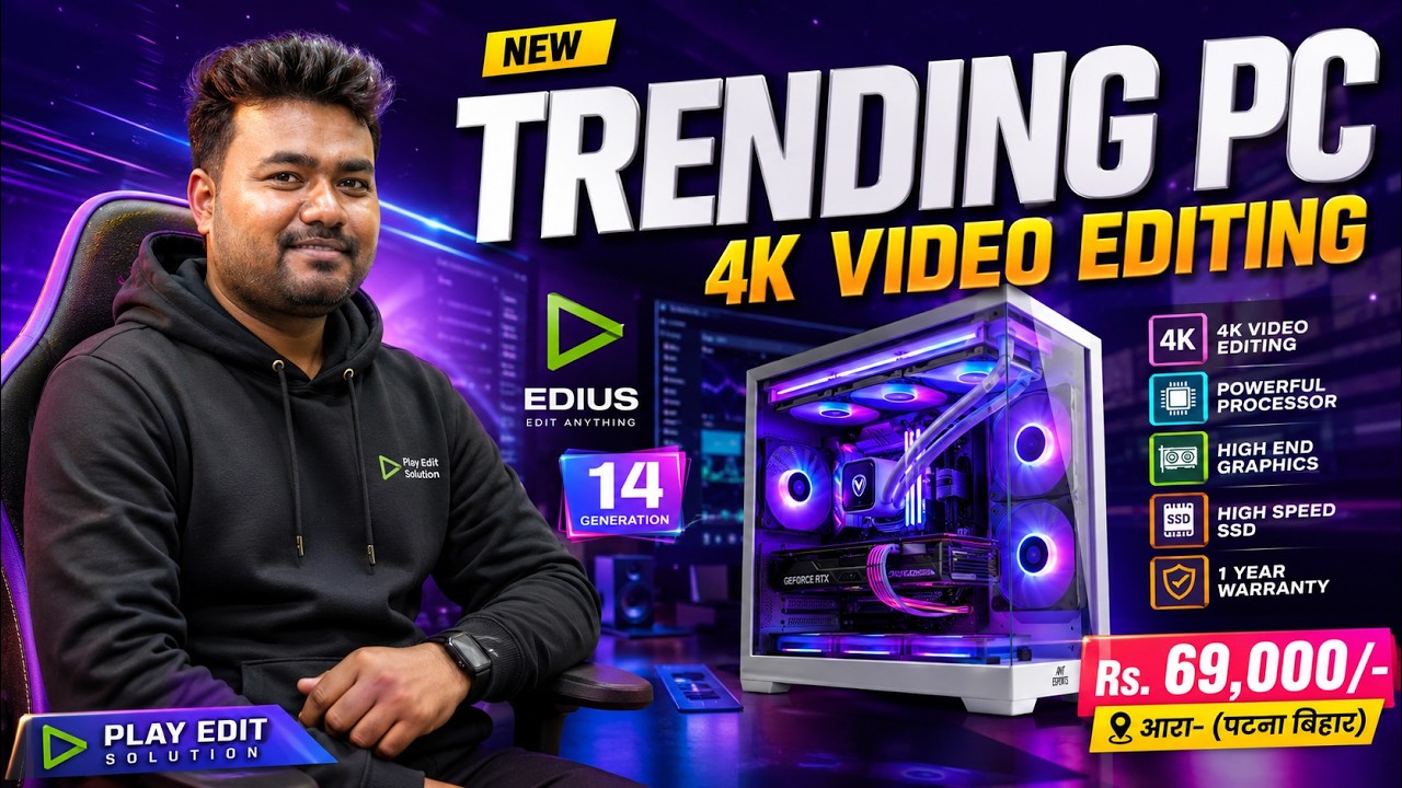 Super Fast Editing Pc Build | 4k Video Editing Pc Build | intel 14gen ...