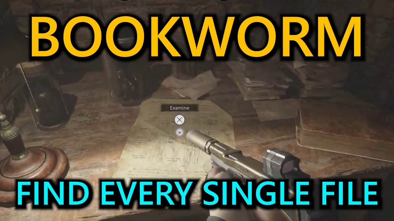 Resident Evil Village: Bookworm Trophy Guide - YouTube