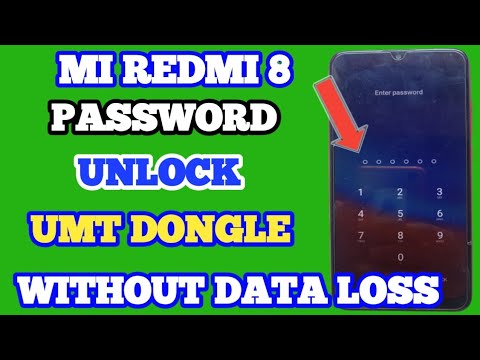 Mi Redmi 8 Password Unlock By Umt Dongle || Redmi 8 Pin Pattern Screen ...