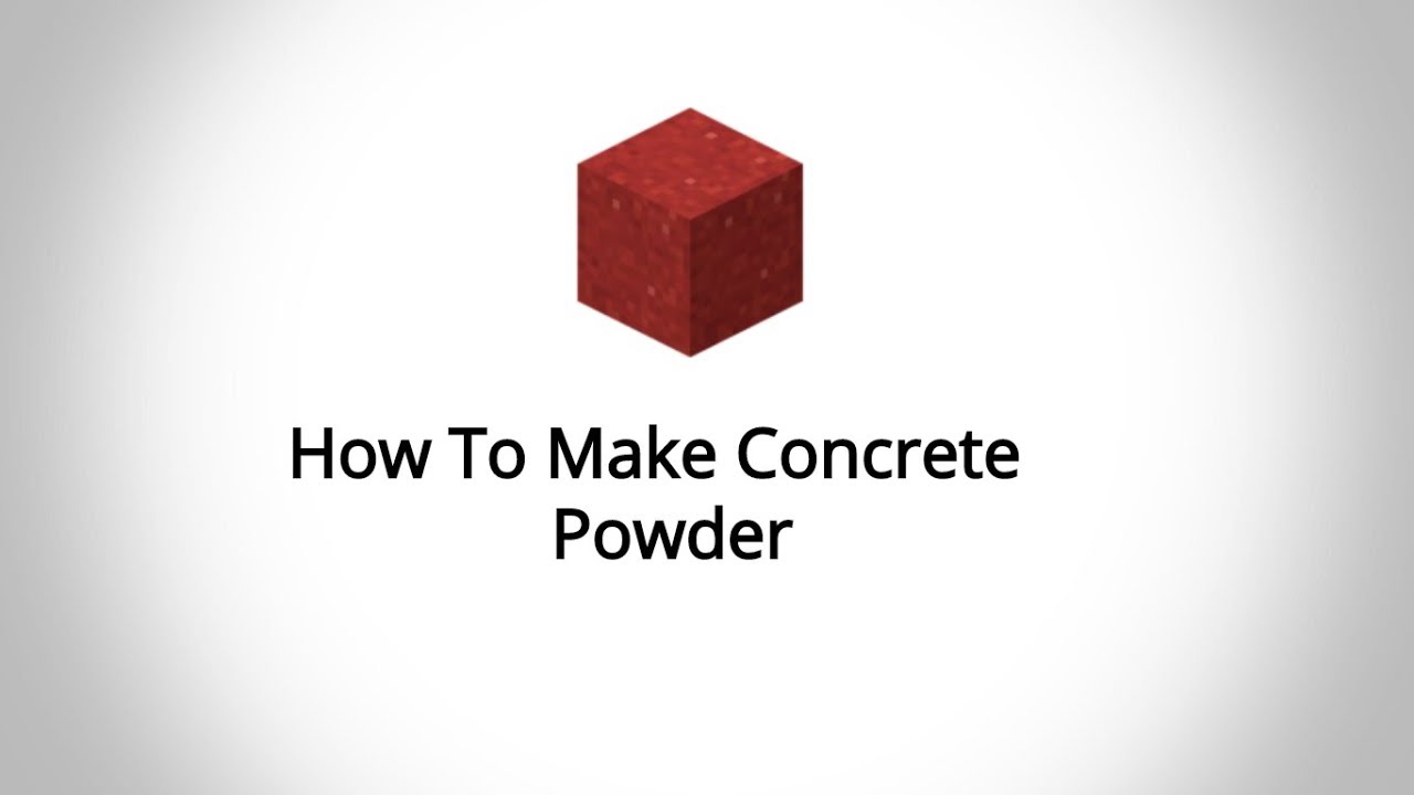 How To Make Concrete Powder - YouTube