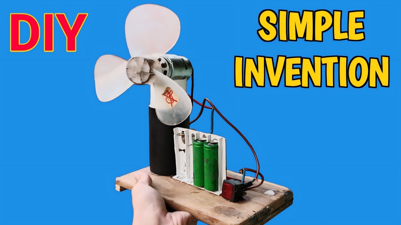 DIY - Buat Kipas Angin Sederhana Dan Simpel Dari Dinamo Dan Baterai ...