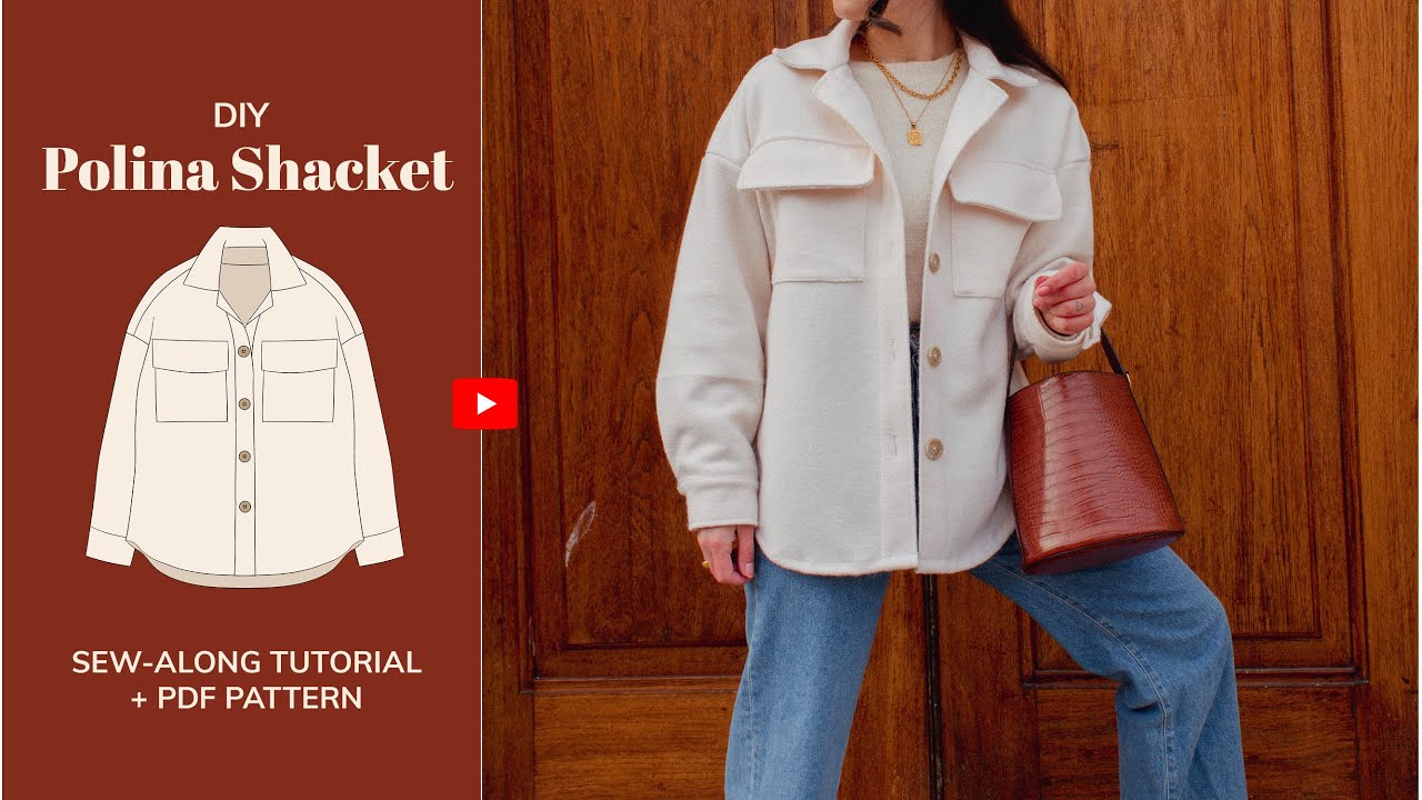Polina Shacket | DIY Button-down Blazer Jacket | Beginner-Friendly ...