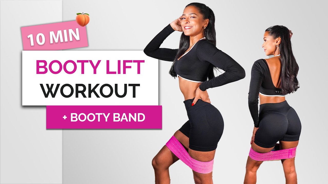 10 MIN. BOOTY WORKOUT with Booty Band - Lift, Tone & Grow Your Glutes ...
