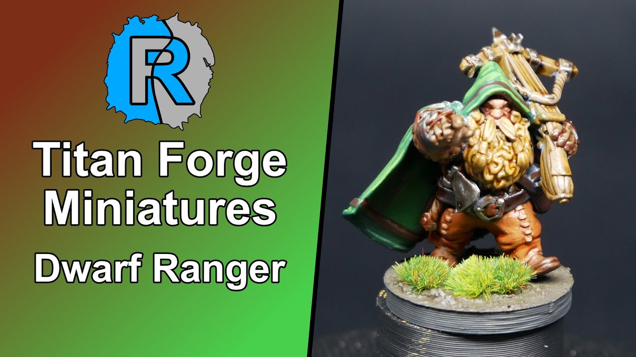 Dwarf Ranger - Titan Forge Miniatures | Worlds Beyond | 3D Printed ...
