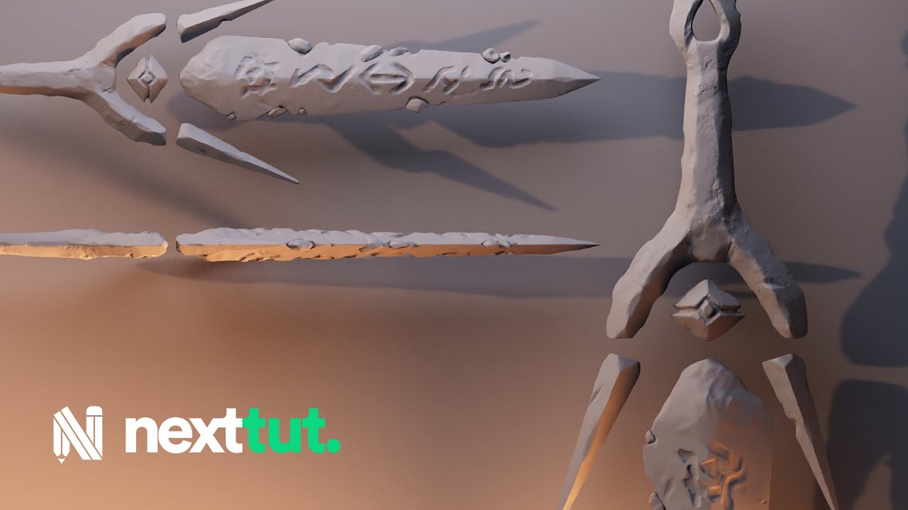 Sword Modeling and Sculpting - part 2 - YouTube