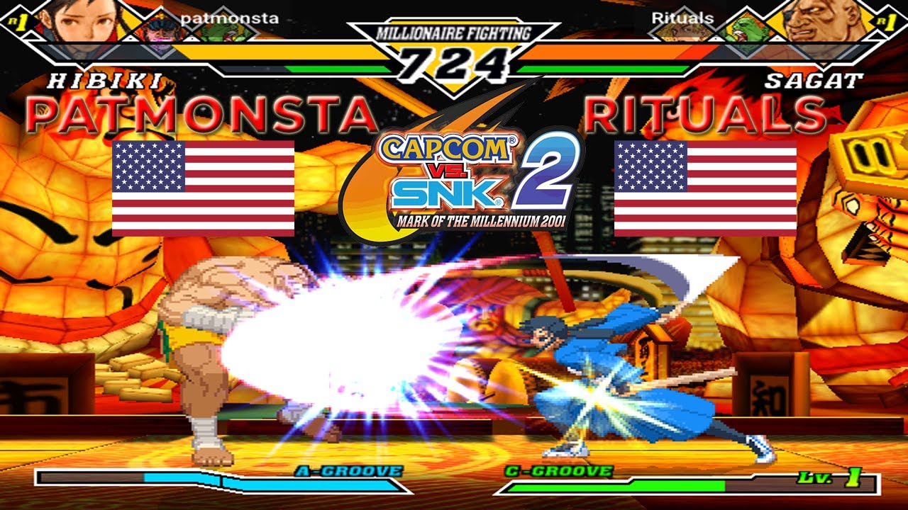 Fightcade 2 - Capcom vs. SNK 2 Online - Patmonsta (USA) vs. Rituals ...