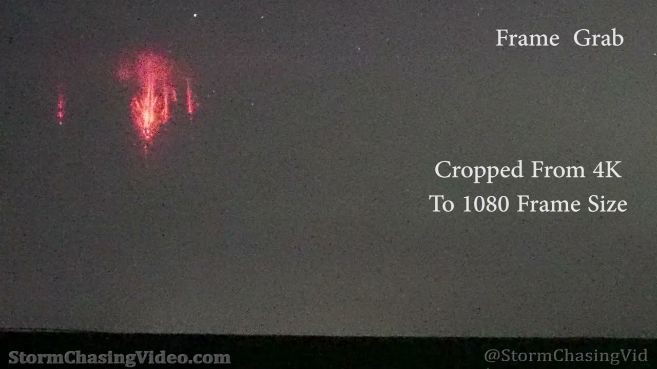 Extremely Rare Red Sprite Lightning with Aurora Borealis - 7/23/2022 ...