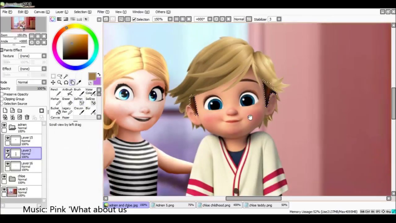 Miraculous Ladybug Speededit Young Adrien and Chloe - YouTube