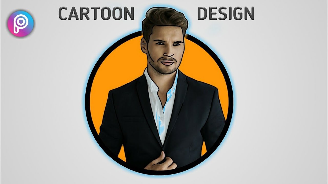 How To Draw a Cartoon Portrait Logo | Vector Portrait | PicsArt ...
