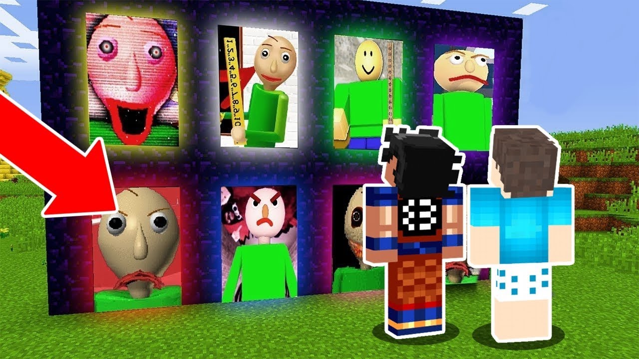 ENCONTRAMOS OS PORTAIS DO BALDI NO MINECRAFT! (BALDI'S BASICS) - YouTube