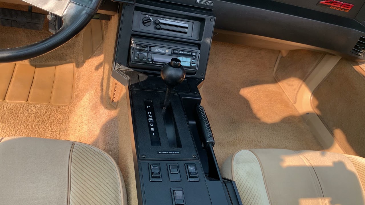 1986 Blue Iroc-Z Interior - YouTube