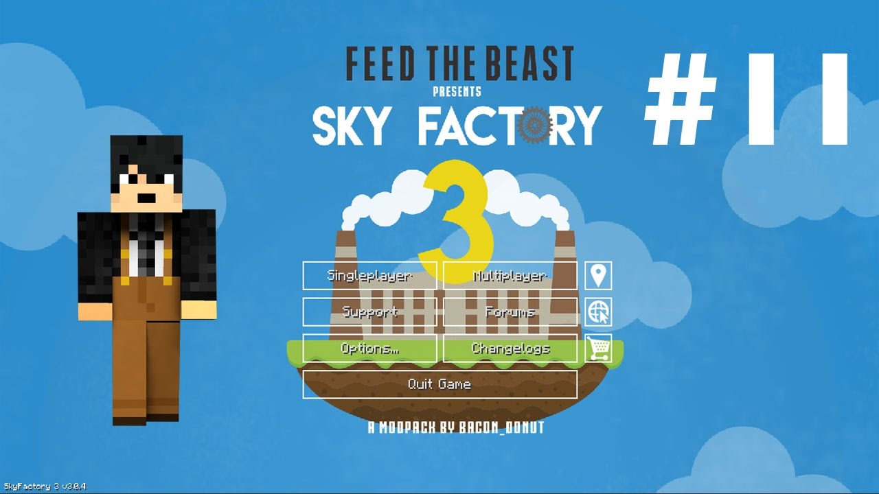 MINECRAFT SKY FACTORY 3 FR #11: Extreme reactor - YouTube