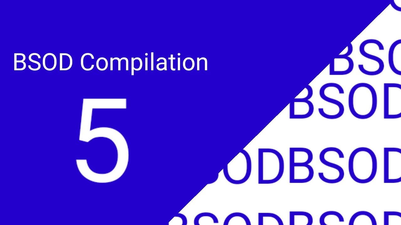 BSOD Compilation part 5. Squidward scream has BSOD - YouTube