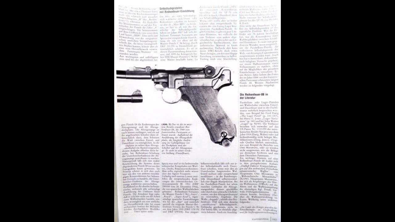 The 108th Anniversary of the Luger Pistol P08 - and the full auto ...