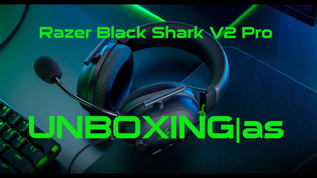 Razer Black Shark V2 Pro Unboxing'as - YouTube