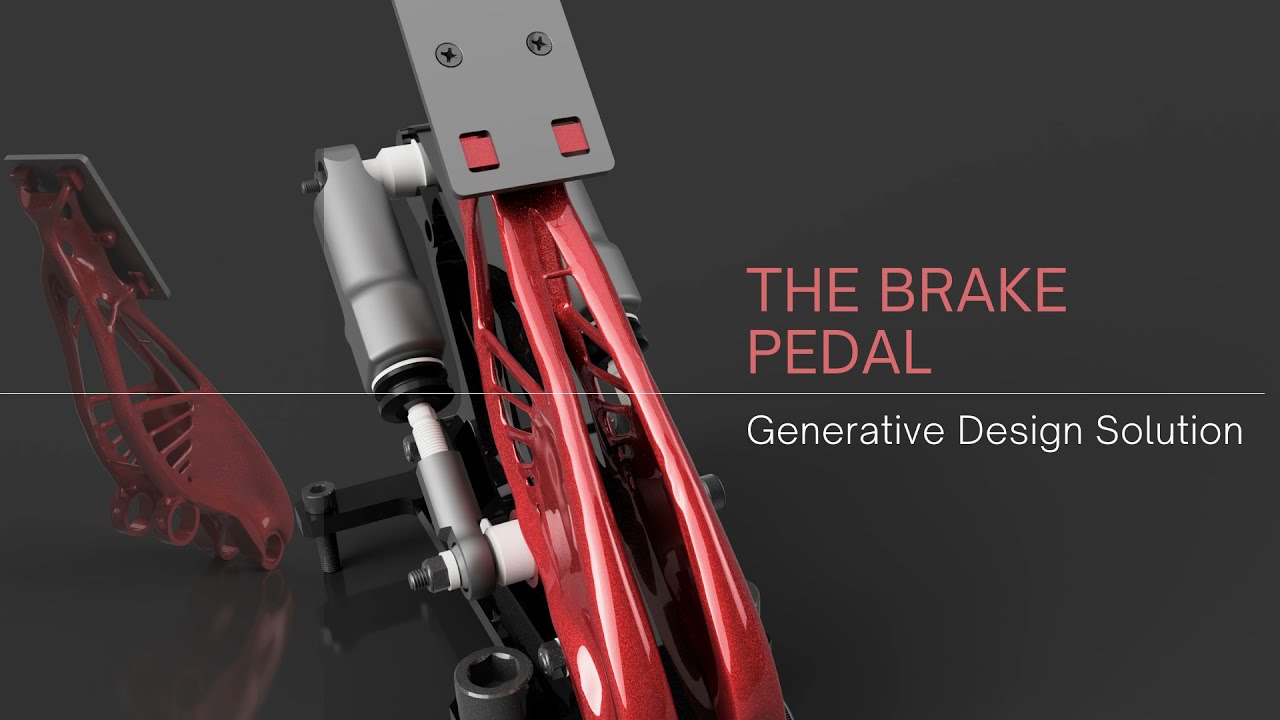 Generative Design - The Brake Pedal Autodesk Fusion 360 - YouTube