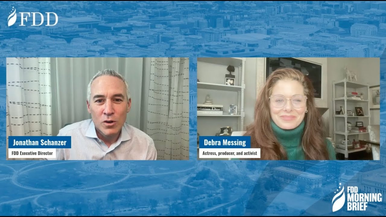 Jonathan Schanzer's conversation with Debra Messing - YouTube