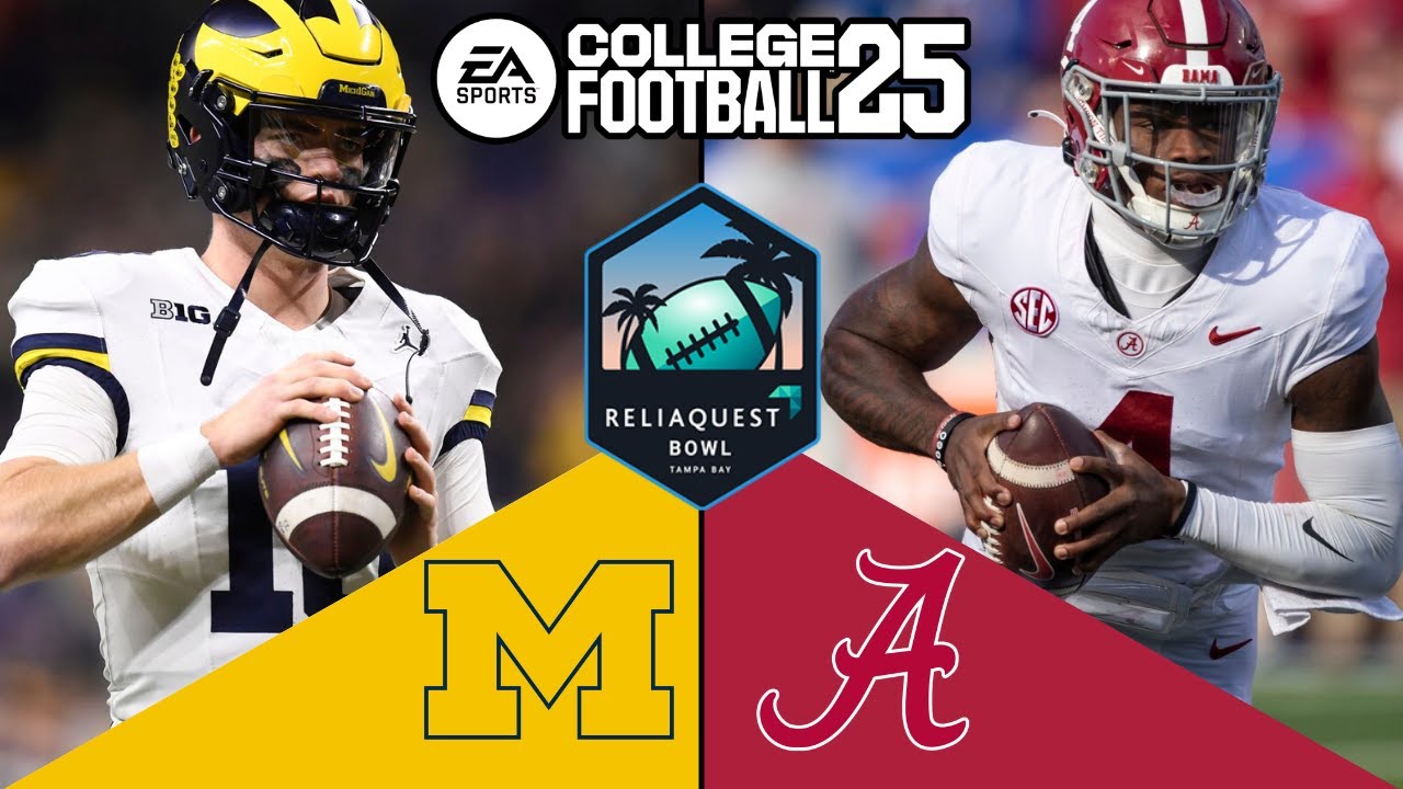 ReliaQuest Bowl 2024 Simulation - Michigan vs. Alabama - YouTube